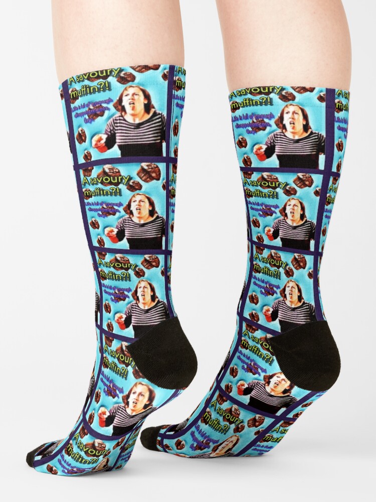 "Miranda-A savoury muffin?!" Socks by beck113 | Redbubble
