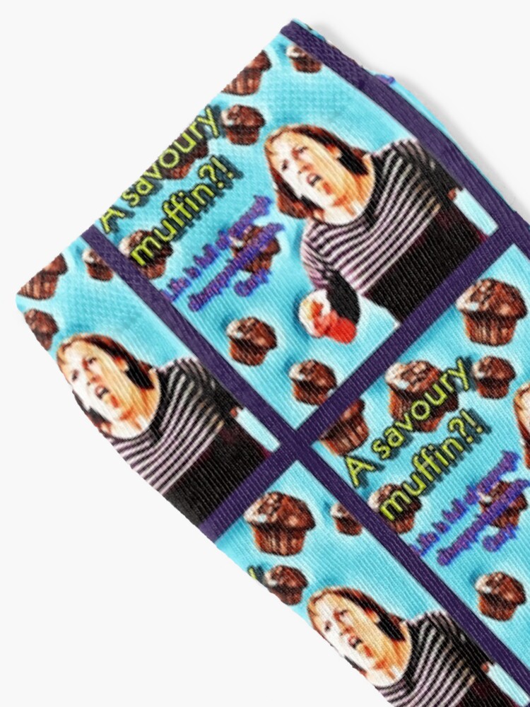 "Miranda-A savoury muffin?!" Socks by beck113 | Redbubble
