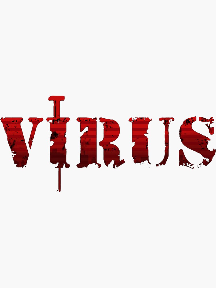 "Virus Logo" Sticker for Sale by Deki3d | Redbubble