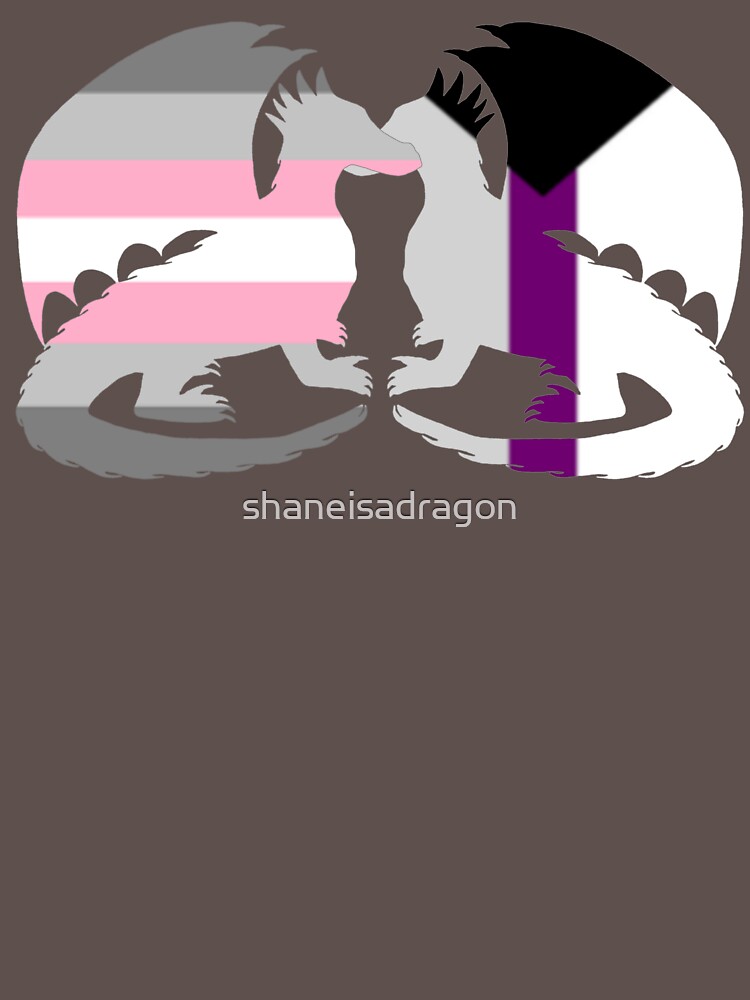 "Demisexual Demigirl Pride Dragons" T-shirt by shaneisadragon | Redbubble