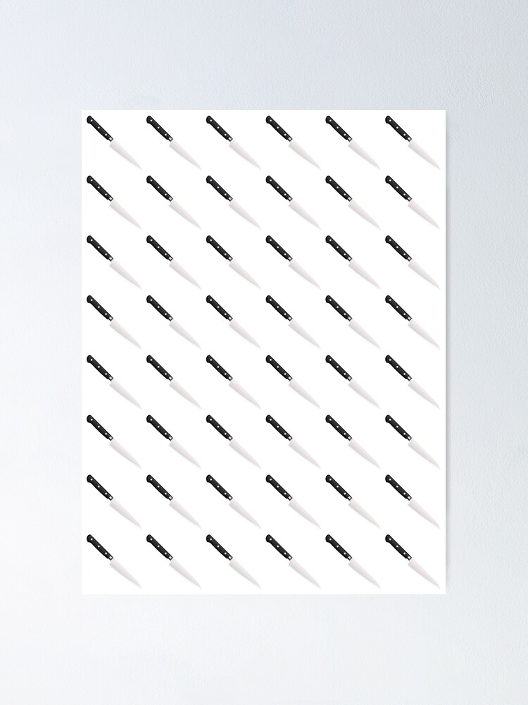"Knife Pattern Horror Movie Buff Serial Killer" Poster for Sale by ...