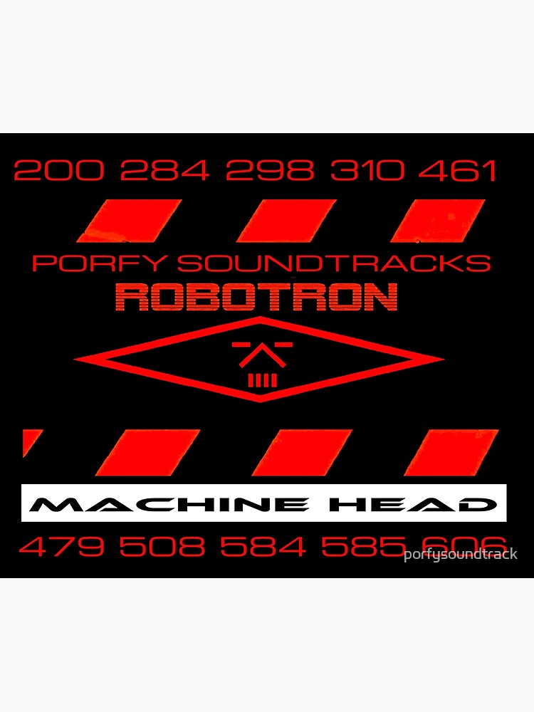 "Robotron Machine Head " Poster by porfysoundtrack | Redbubble