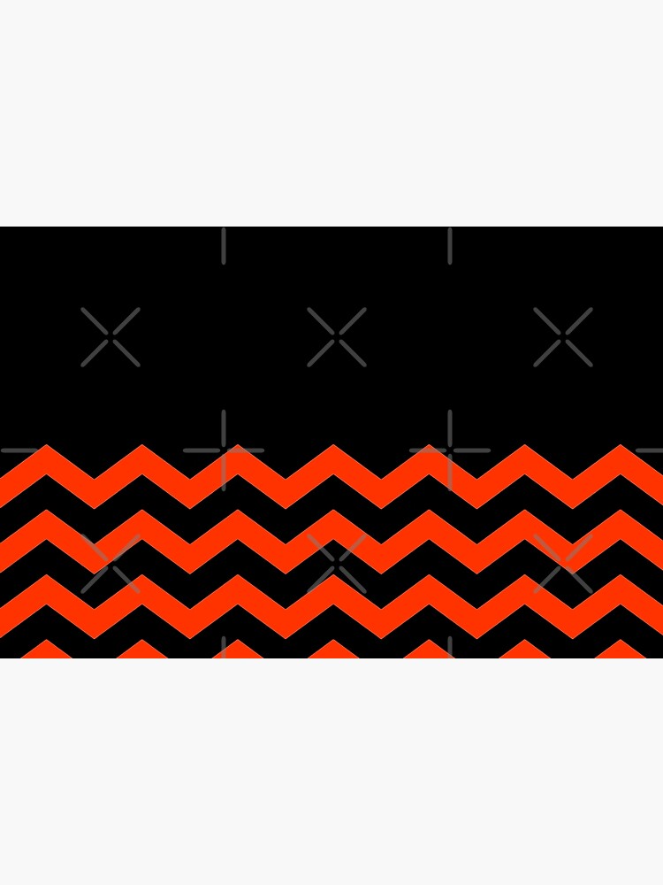"BLACK AND ORANGE CHEVRON HALF SOLID HALF CHEVRON DESIGN " Poster for ...