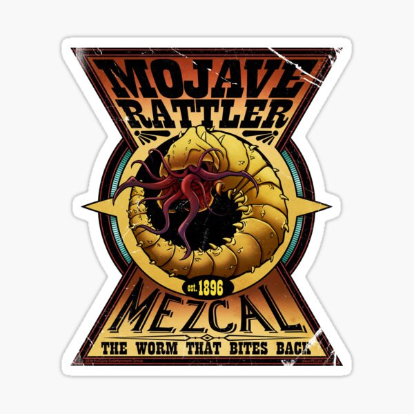 "Mojave Rattler Mezcal" Sticker for Sale by PEGShane | Redbubble