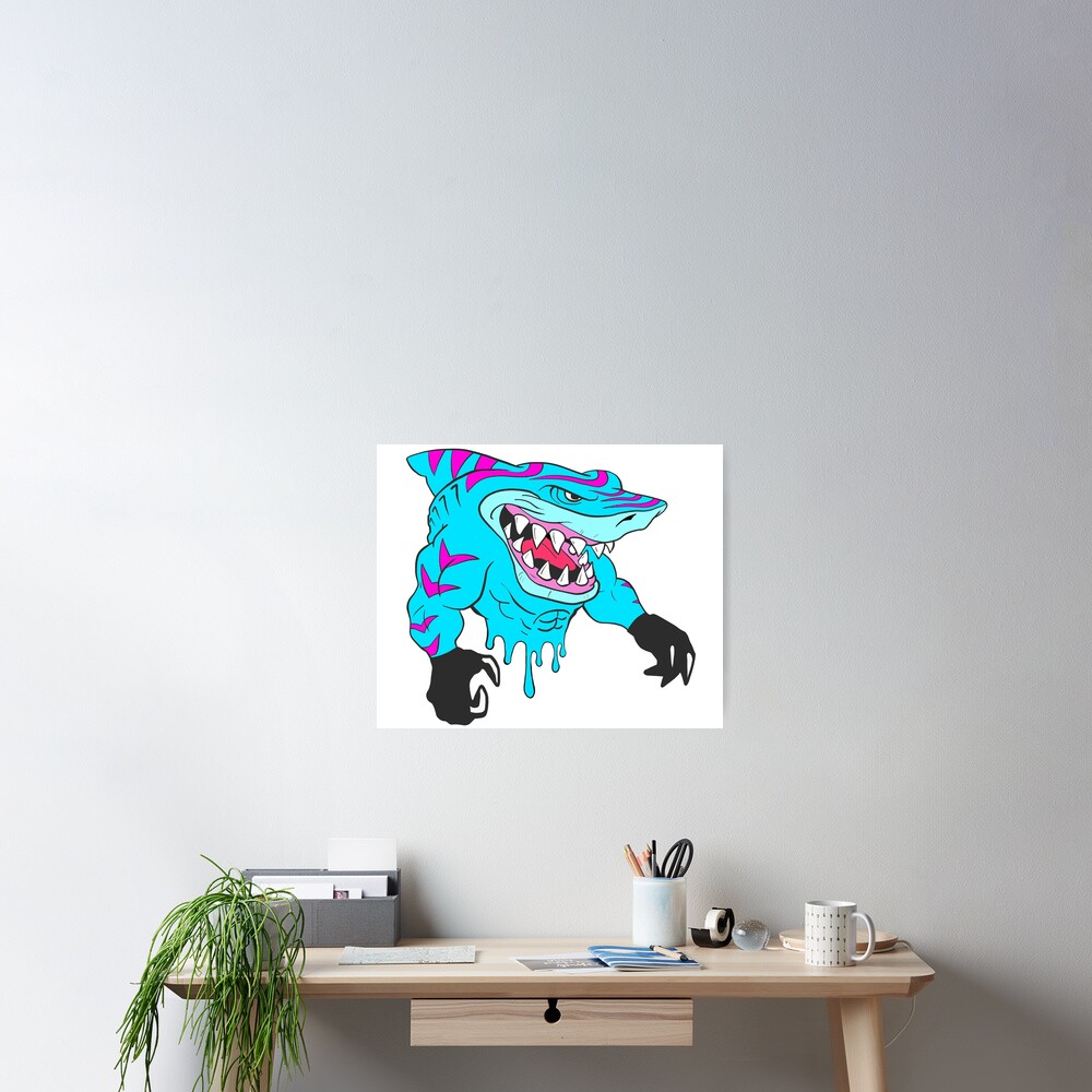 "Drippy Streex from Street Sharks" Poster by andrewlowenthal | Redbubble