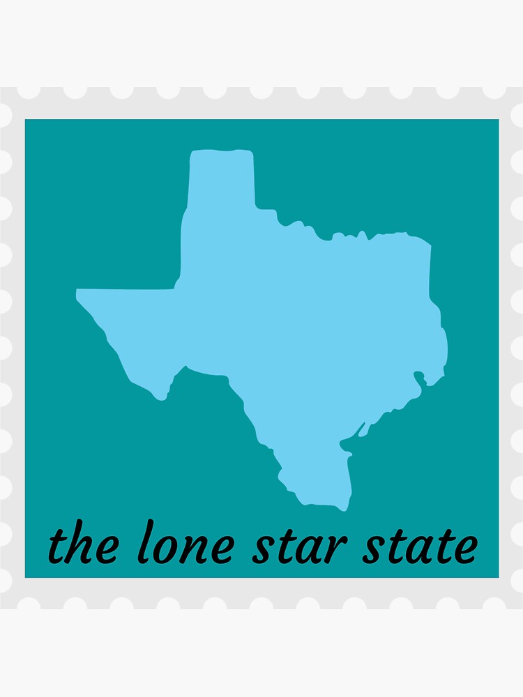 "Texas Postage Stamp" Sticker for Sale by Chelsea1796 | Redbubble