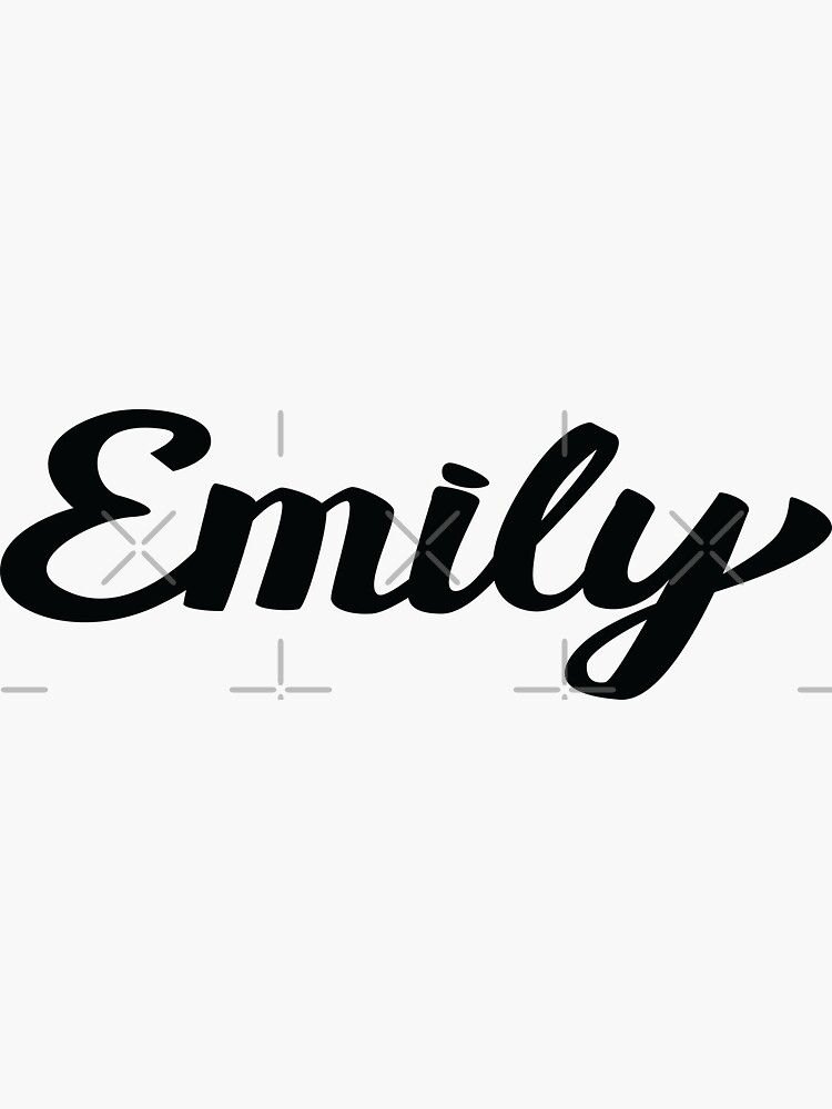 "Emily My Name Is Emily!" Sticker for Sale by ProjectX23 | Redbubble