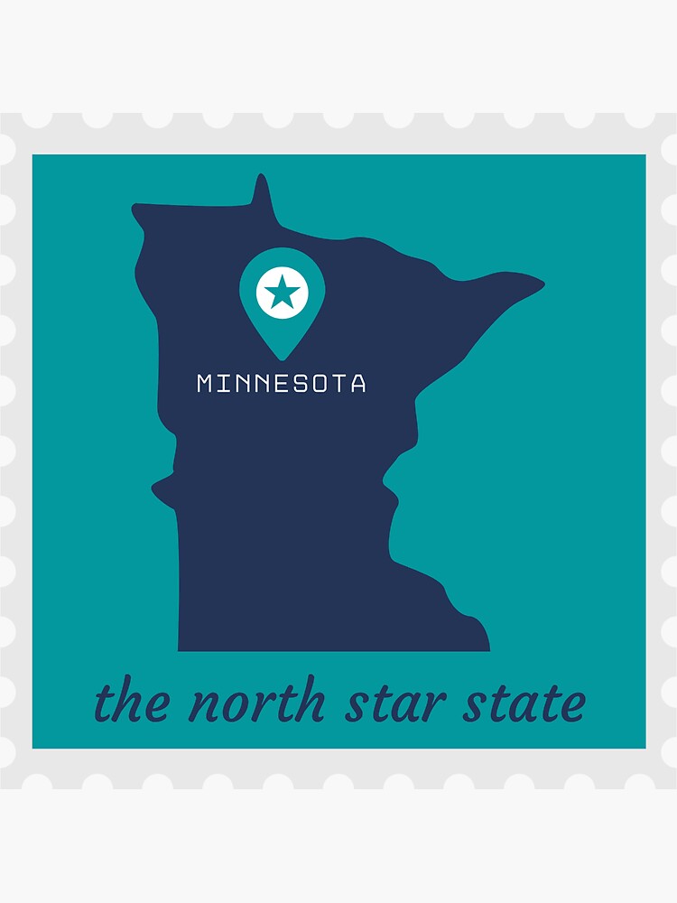 "Minnesota the North Star State" Sticker by Chelsea1796 | Redbubble