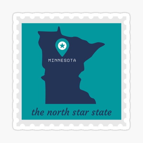 "Minnesota the North Star State" Sticker by Chelsea1796 | Redbubble