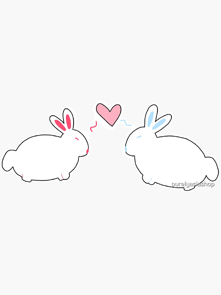 "The Untamed Bunny Sticker Sheet" Sticker by purelyasiashop | Redbubble