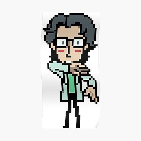 "Otacon Blushing Sprite" Poster by foxxick | Redbubble