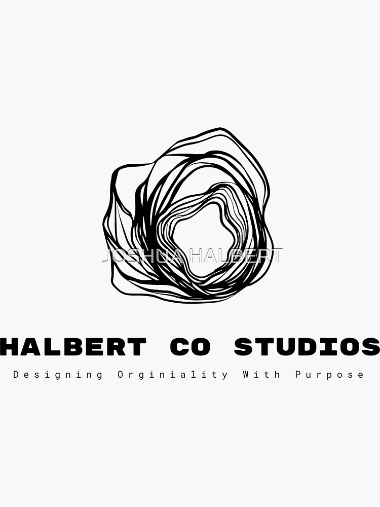 "Halbert Co Studios" Sticker by JhalbertByJosh | Redbubble