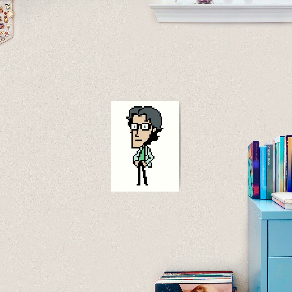 "Otacon Neutral Sprite" Art Print for Sale by foxxick | Redbubble