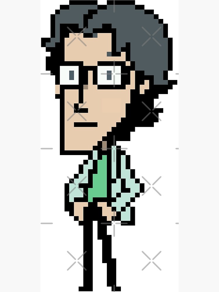 "Otacon Neutral Sprite" Art Print for Sale by foxxick | Redbubble