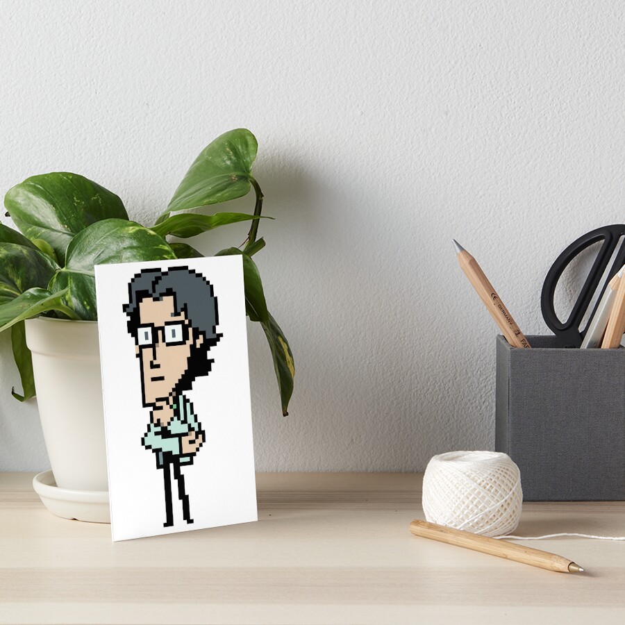 "Otacon Thinking Sprite" Art Board Print for Sale by foxxick | Redbubble