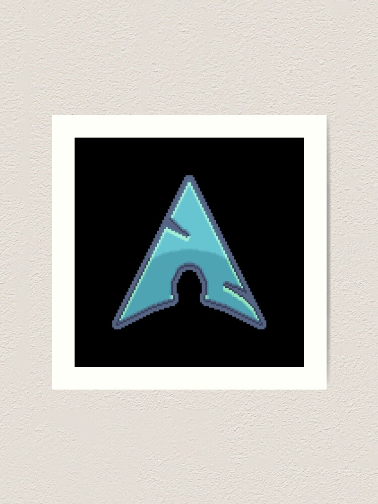 "Arch Linux Pixel Art" Art Print for Sale by astrellon | Redbubble