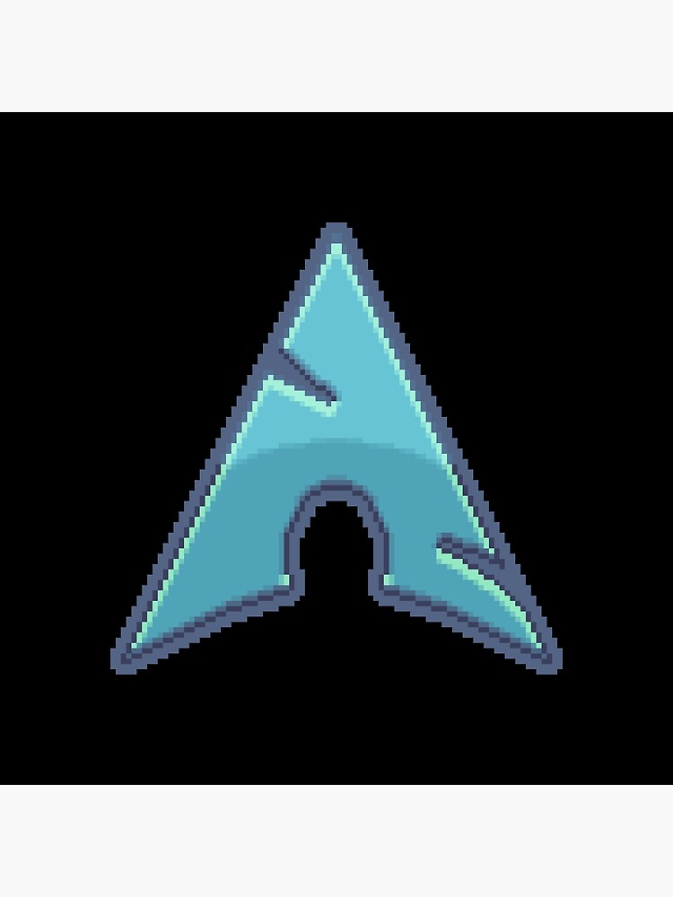 "Arch Linux Pixel Art" Art Print for Sale by astrellon | Redbubble