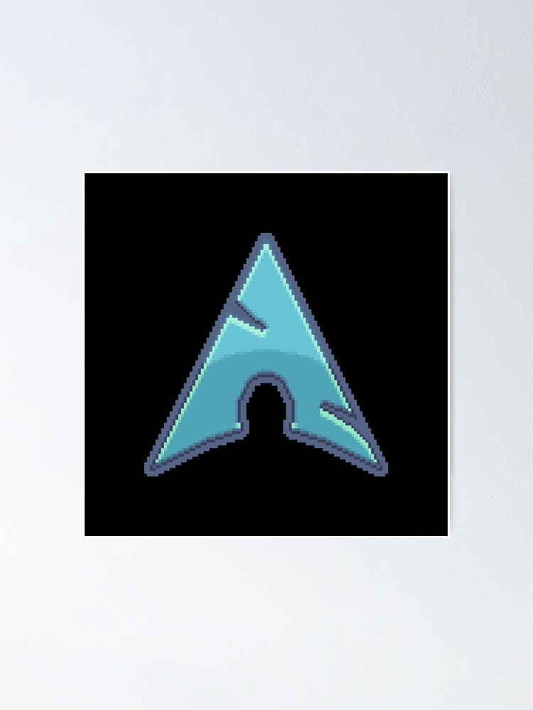 "Arch Linux Pixel Art" Poster by astrellon | Redbubble
