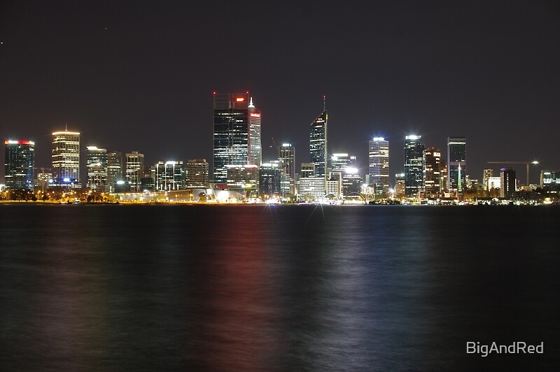 "Perth city at night, from South Perth, Western Australia." by ...