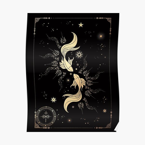 "Koi Fish Spirit Animal Art, Modern Design, Witchcraft Magic Esoteric ...