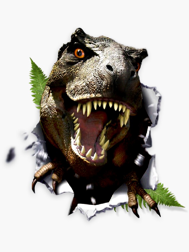 "Dinosaur 3D Art Design" Sticker for Sale by Biswajit38 | Redbubble