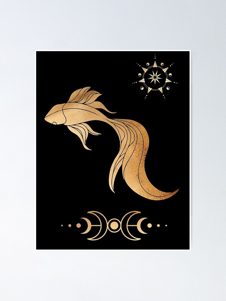 "Fish as Your Spirit Animal, Modern Art Design, Magic Symbolic Gift ...