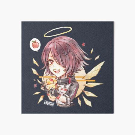 "Arknights Chibi Exusiai" Art Board Print by candypiggy | Redbubble