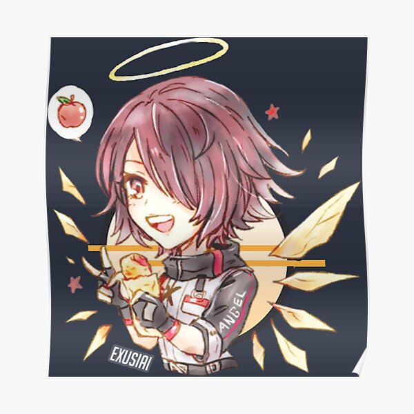 Poster « Arknights Chibi Exusiai », par candypiggy | Redbubble