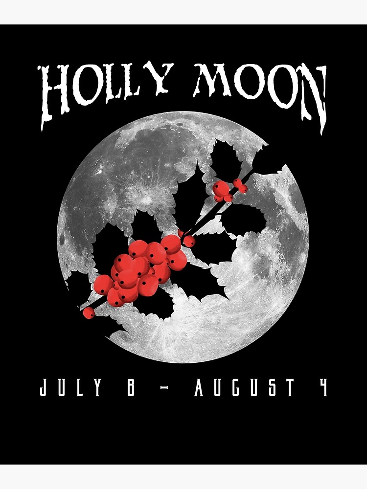 Lámina fotográfica «Wiccan Witch Pagan - Holly Moon Celtic Tree Meses ...