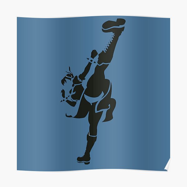 "Chun Li Logo Silhouette" Poster for Sale by Robin- | Redbubble