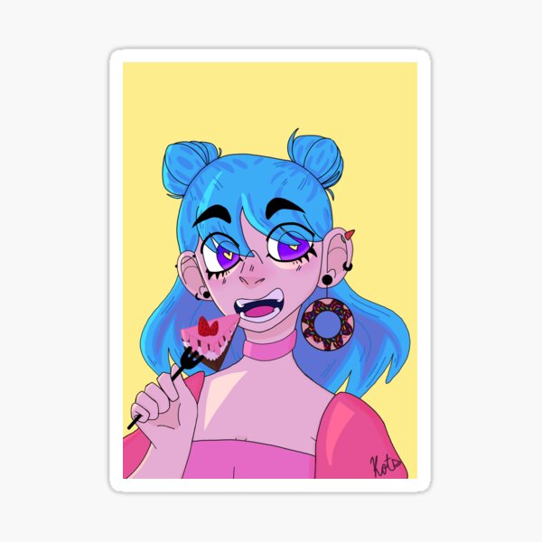 "Sweet Tooth" Sticker for Sale by KotMelon | Redbubble