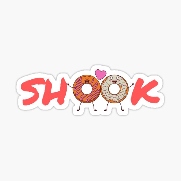 "Shook" Sticker for Sale by ROXANNECHEE | Redbubble