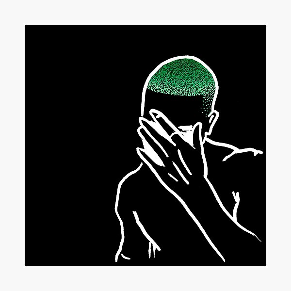 "Frank Ocean Blond outline" Photographic Print by mintchocchip | Redbubble