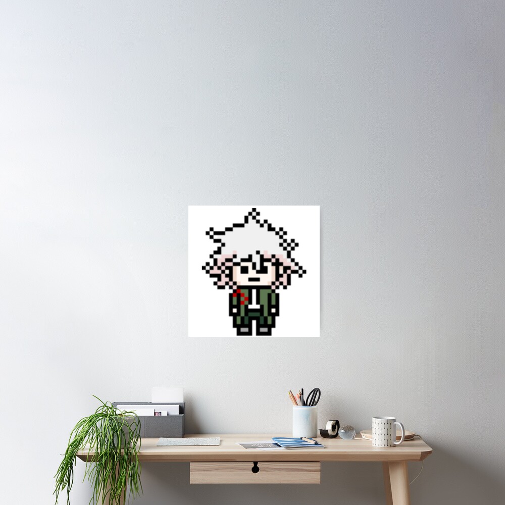 "Nagito Komeada Pixel Sprite" Poster for Sale by ellalune | Redbubble