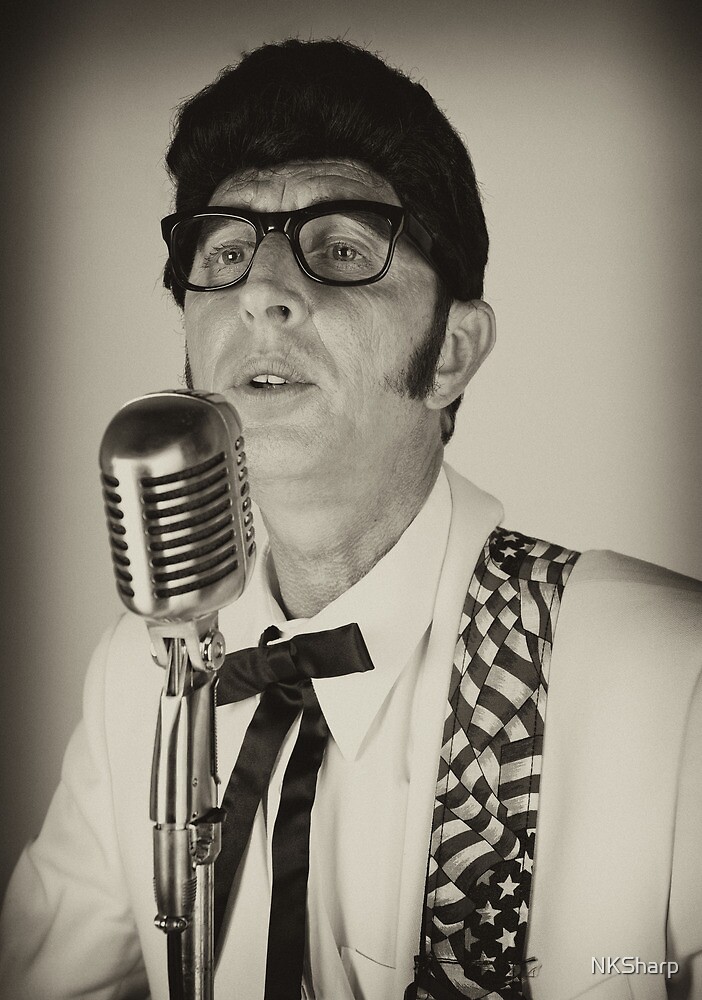 "Deak Rivers as Buddy Holly" by NKSharp | Redbubble