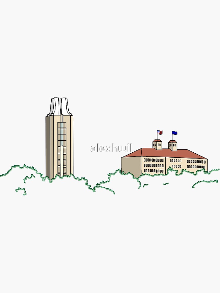 "KU Campus" Sticker for Sale by alexhwil | Redbubble