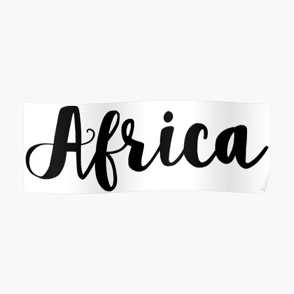"Africa lettering" Poster for Sale by dreamtravel | Redbubble