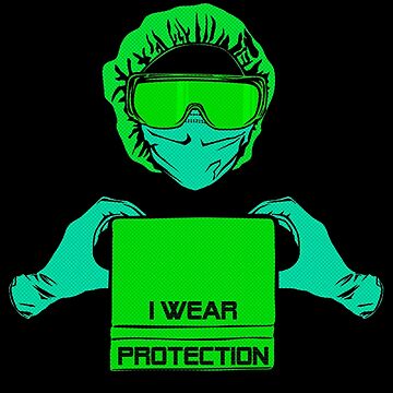 "Always Wear Protection Medical Design" Sticker for Sale by Leonatta ...