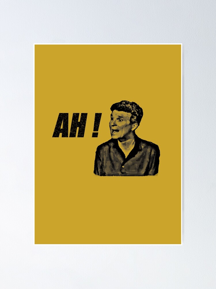 Poster « T-shirt fun Ah Denis Brogniart », par Faublazz | Redbubble