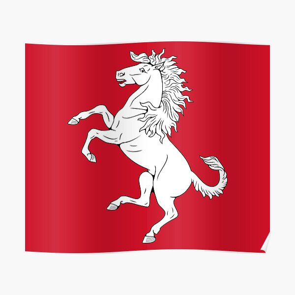 "Kent County Flag" Poster by SandersApparel | Redbubble