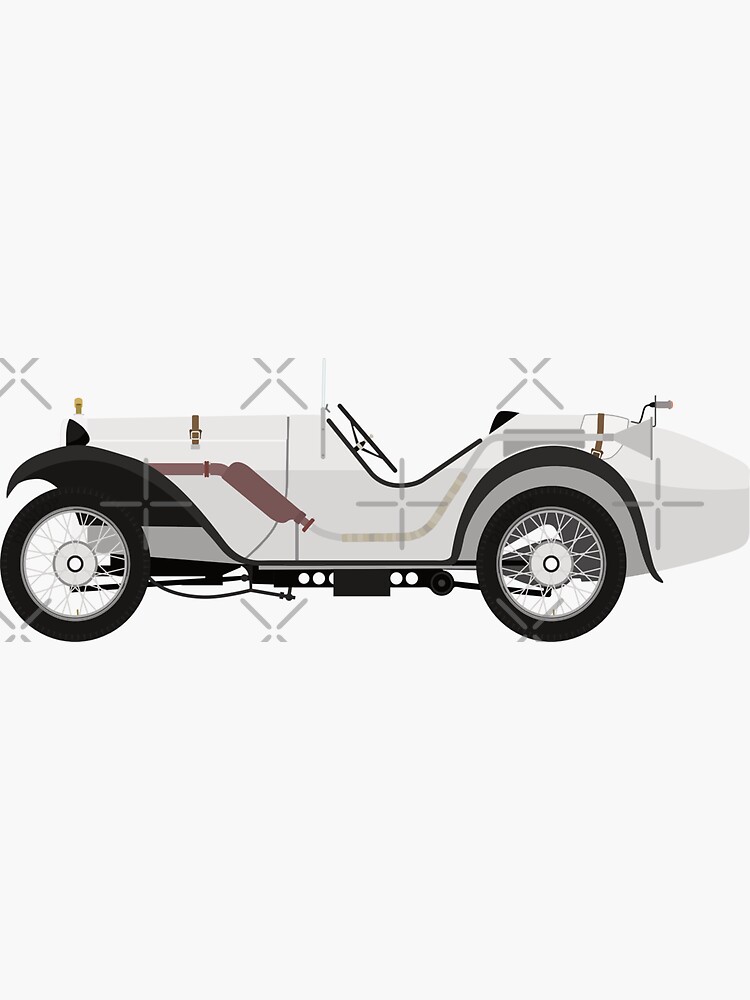 "Austin 7 'Ulster' Sports Car (Aluminium) " Sticker for Sale by ...