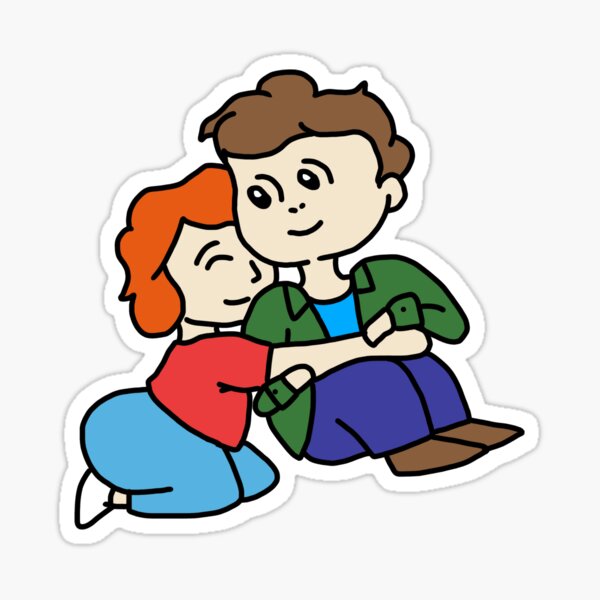 "Cute Clingy Girlfriend" Sticker for Sale by Cait-Jenn | Redbubble