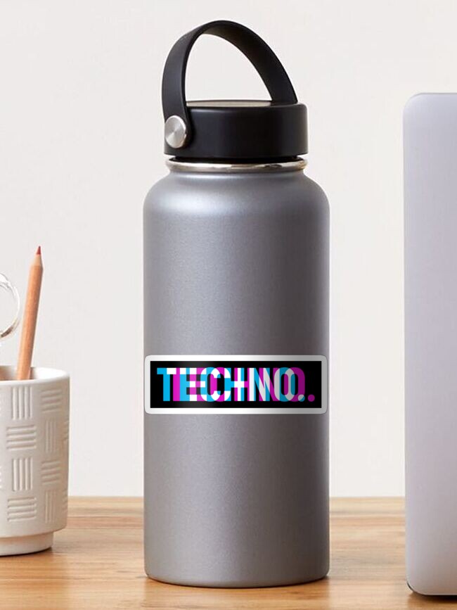 "Techno" Sticker for Sale by shinobishirt | Redbubble