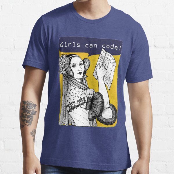 "Ada Lovelace - Girls can code!" T-shirt for Sale by victorianstore ...