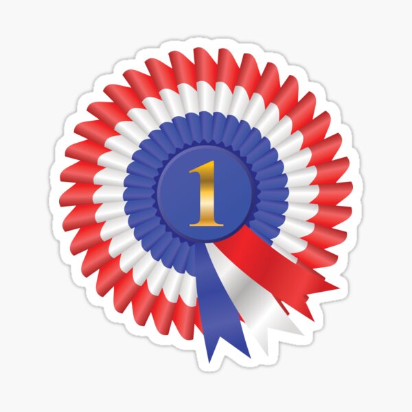 "First Place" Sticker by AdamStCyr | Redbubble