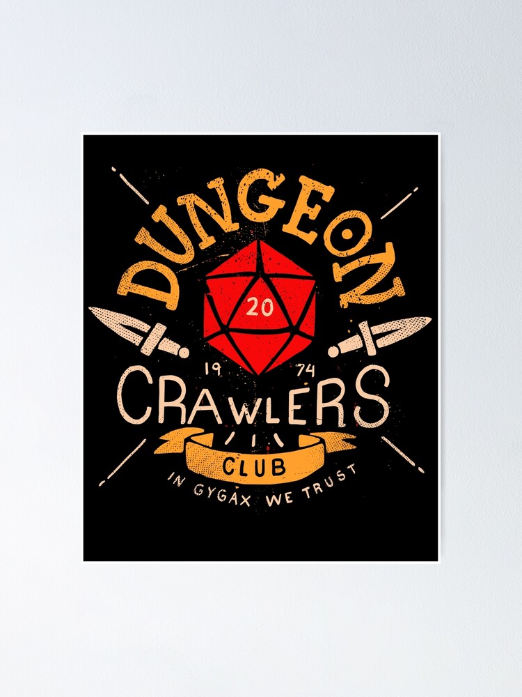 "Dungeon Crawlers Club" Poster for Sale by Azafran | Redbubble
