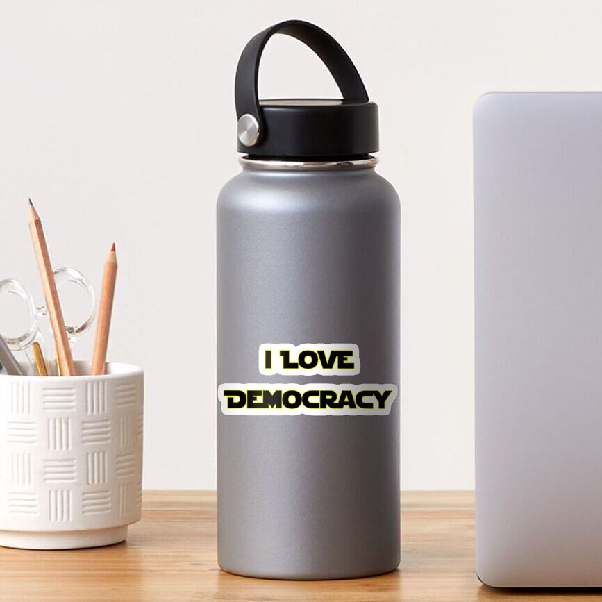 "I love democracy sticker" Sticker for Sale by Oashleym | Redbubble