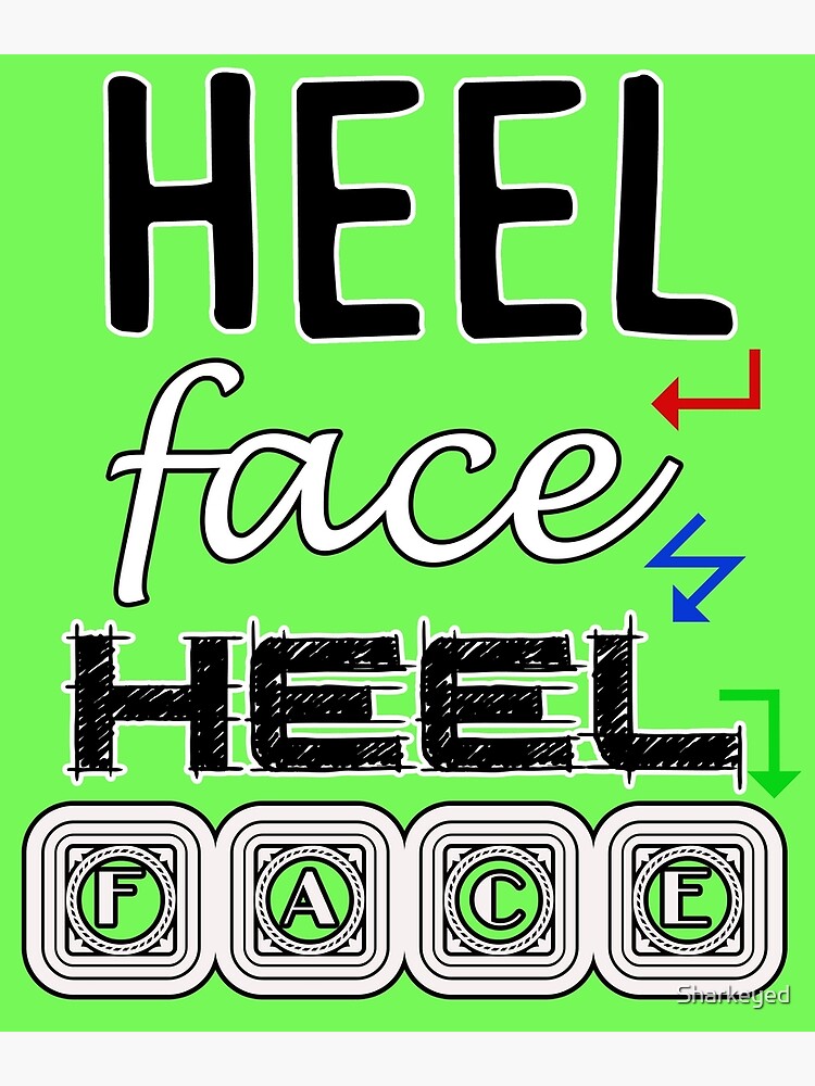 "face heel funny wrestling bodyslam" Art Print by Sharkeyed | Redbubble