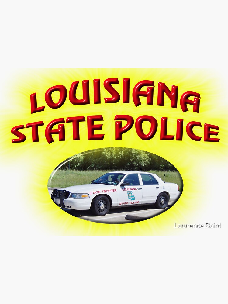 "Louisiana State Police Car" Sticker for Sale by lawrencebaird | Redbubble
