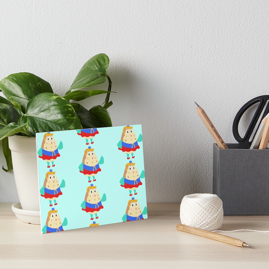"Mrs.Puff" Art Board Print for Sale by vpittore | Redbubble